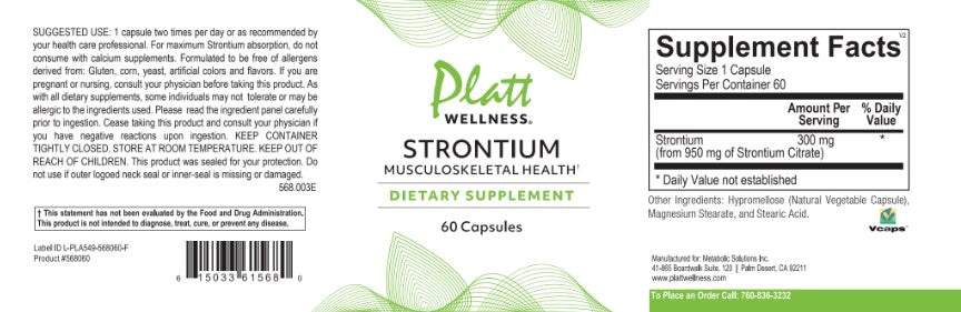 Strontium Bone Health Supplement for Stronger, Denser Bones - 67 ...